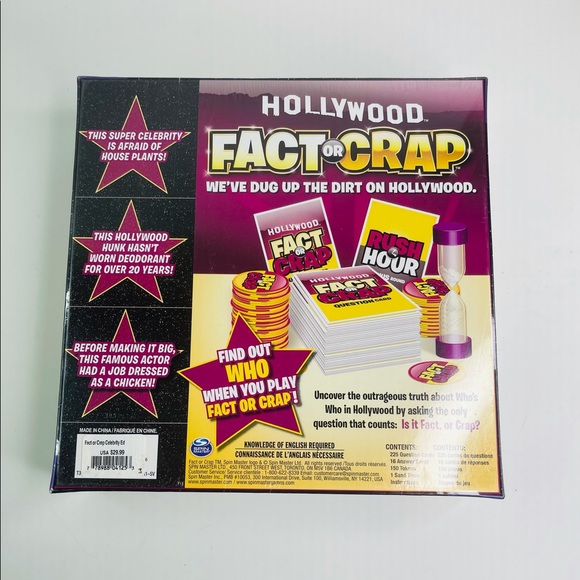 Spin Masters | Toys | Hollywood Fact Or Crap Celebrity Trivia 22 ...